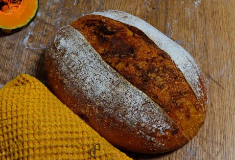 Pumpkin Bread de Cúrcuma - Panes con Garra y 1 calabaza